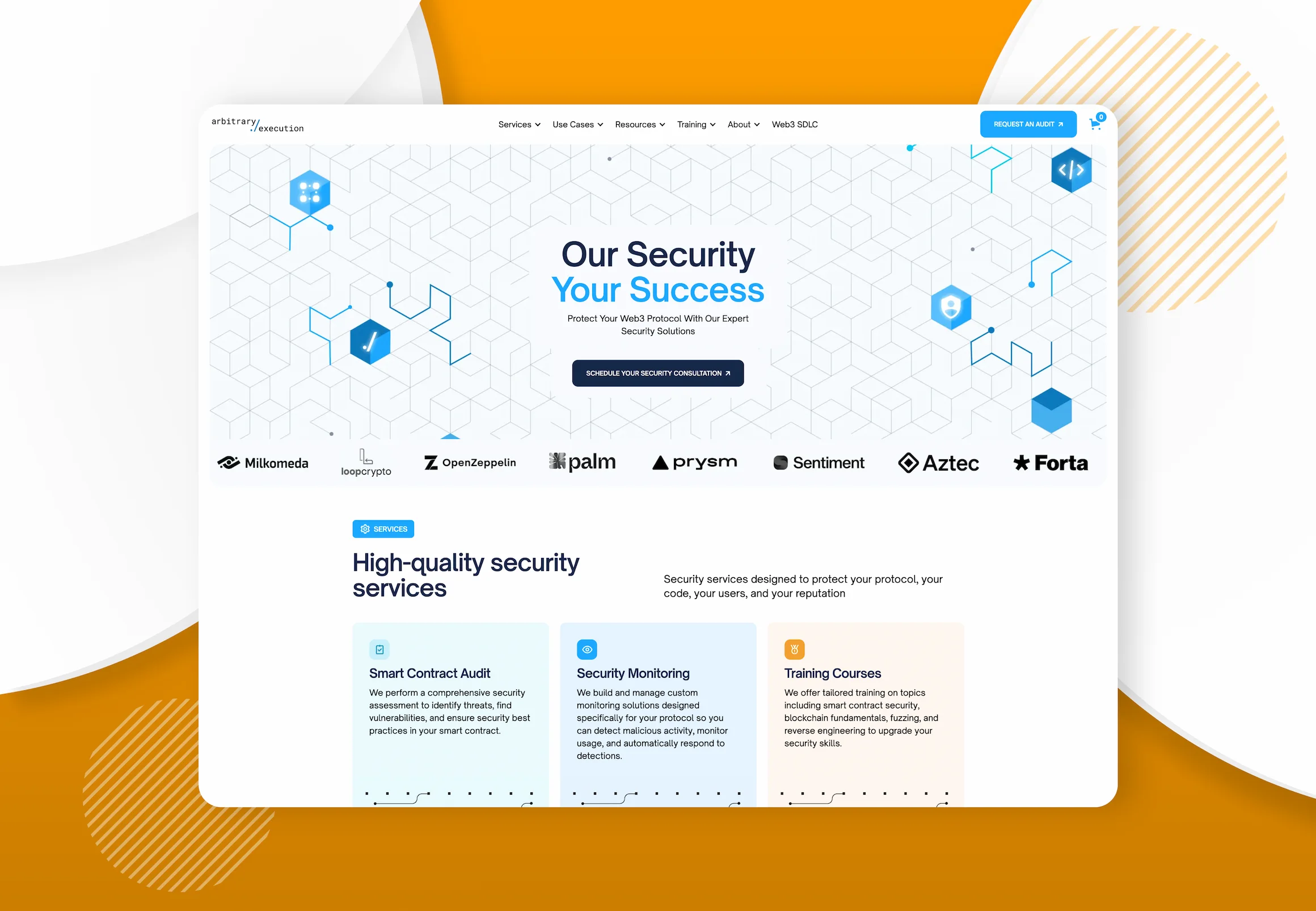 Arbitrary Execution | Case Study with Arch Web Design